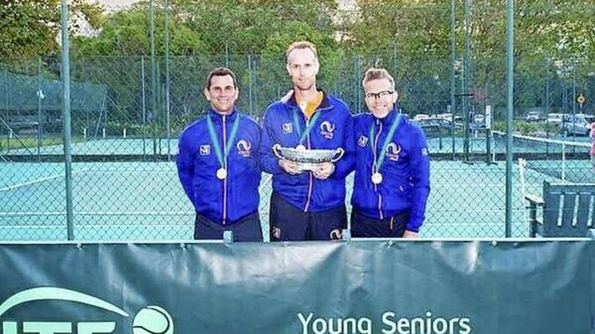 Beverwijker Frank van den Heuvel wint met Nederland WK tennis 45 ...