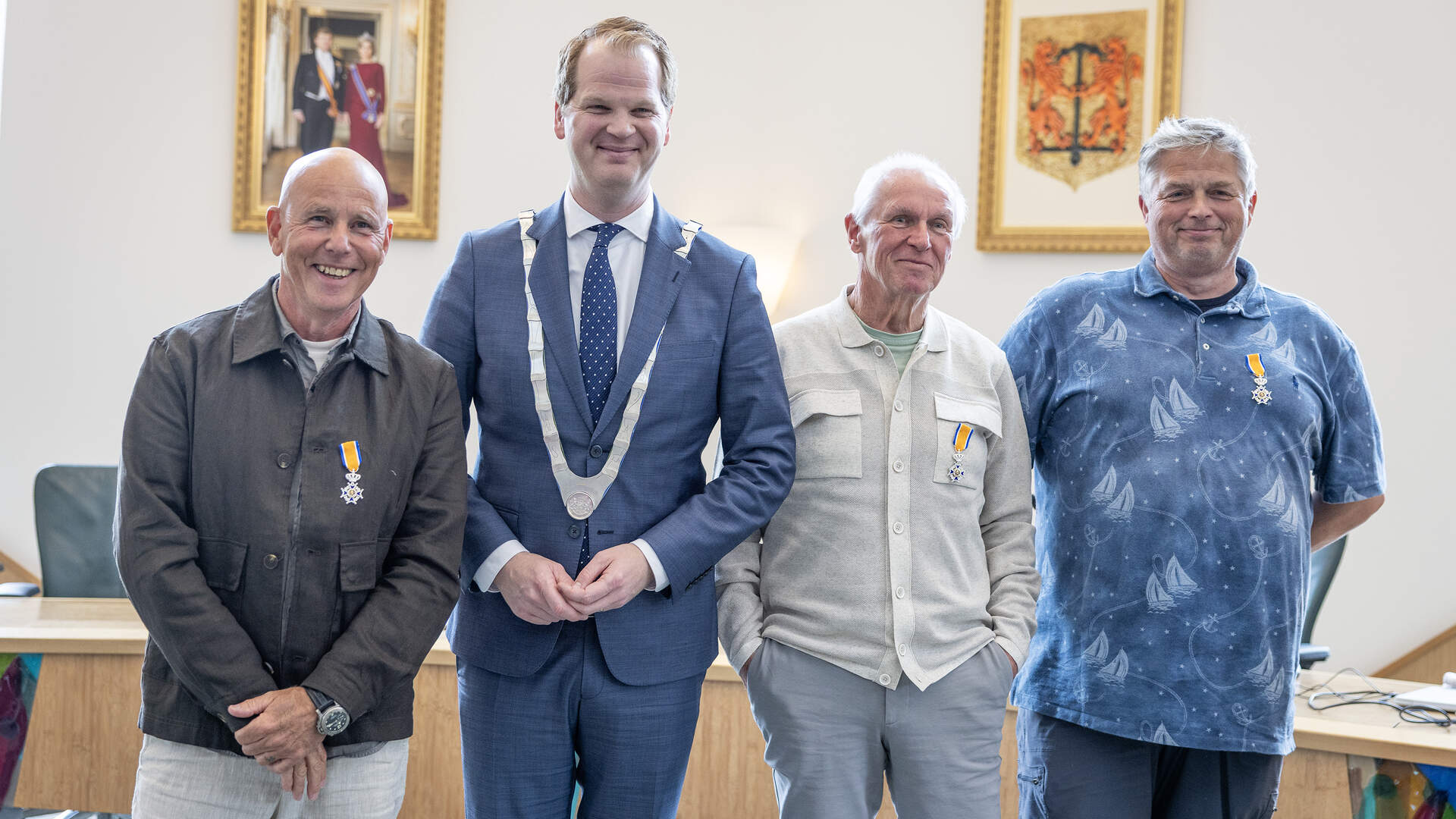 Lintje voor Texelaars Wolbert Broere, Albert Huisman en Michel Gregoire ...